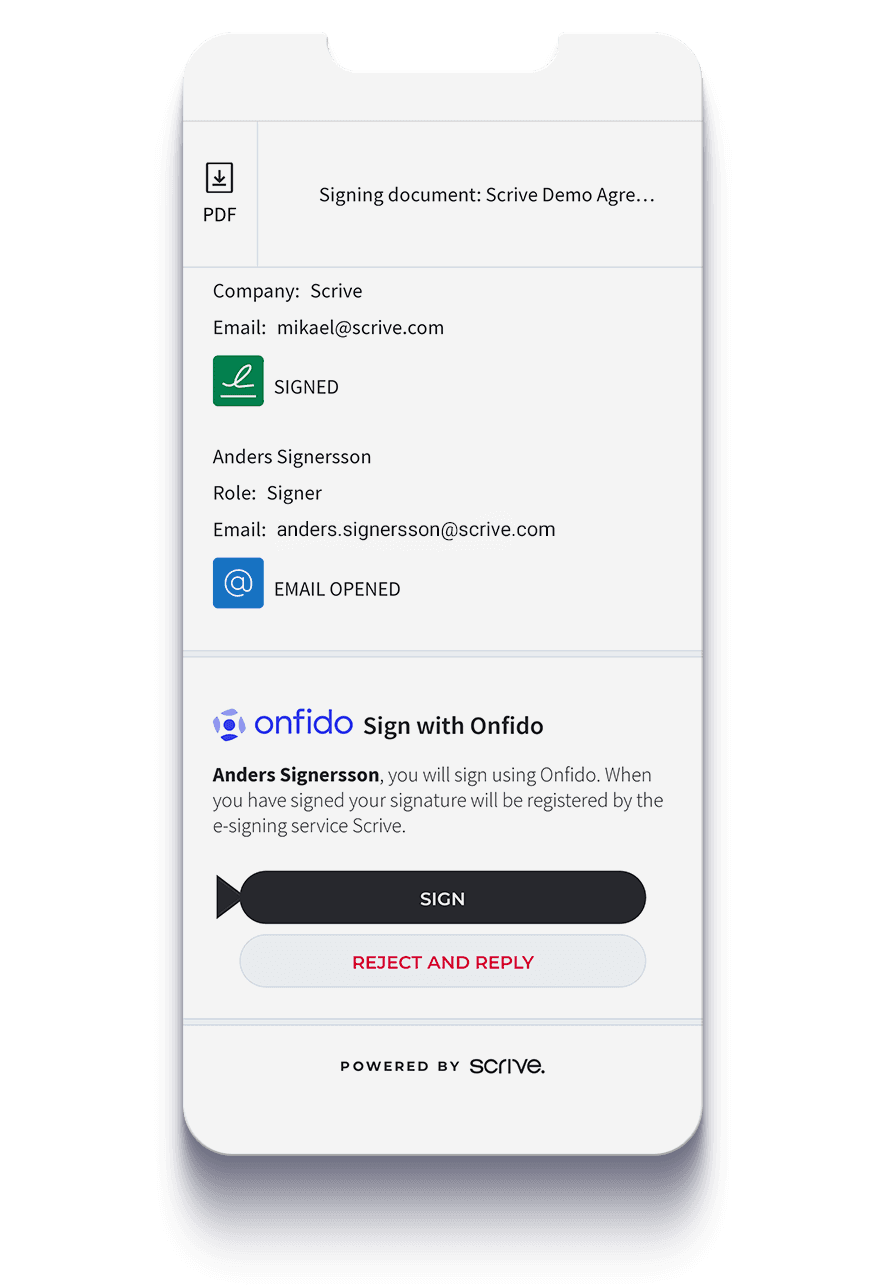 Onfido - Scrive